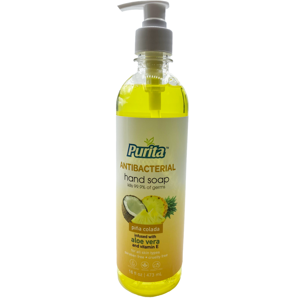 Purita Antibacterial Liquid Hand Soap Pina-Colada 16 fl oz /473 mL ...
